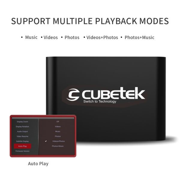 Cubetek HD Media Player 1080P, Model CB-HD01 – Melody Media