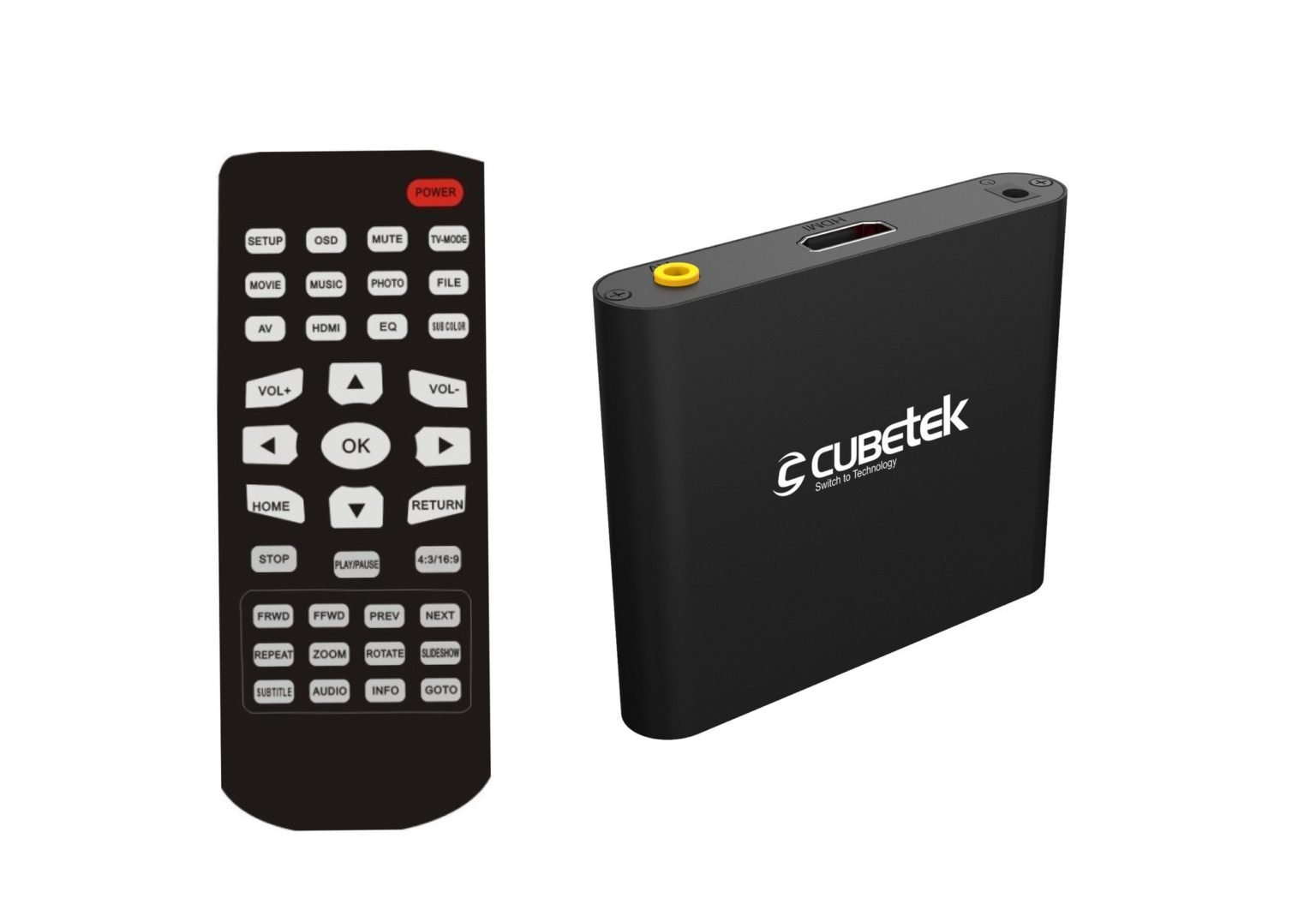 Cubetek HD Media Player 1080P, Model CB-HD01 – Melody Media