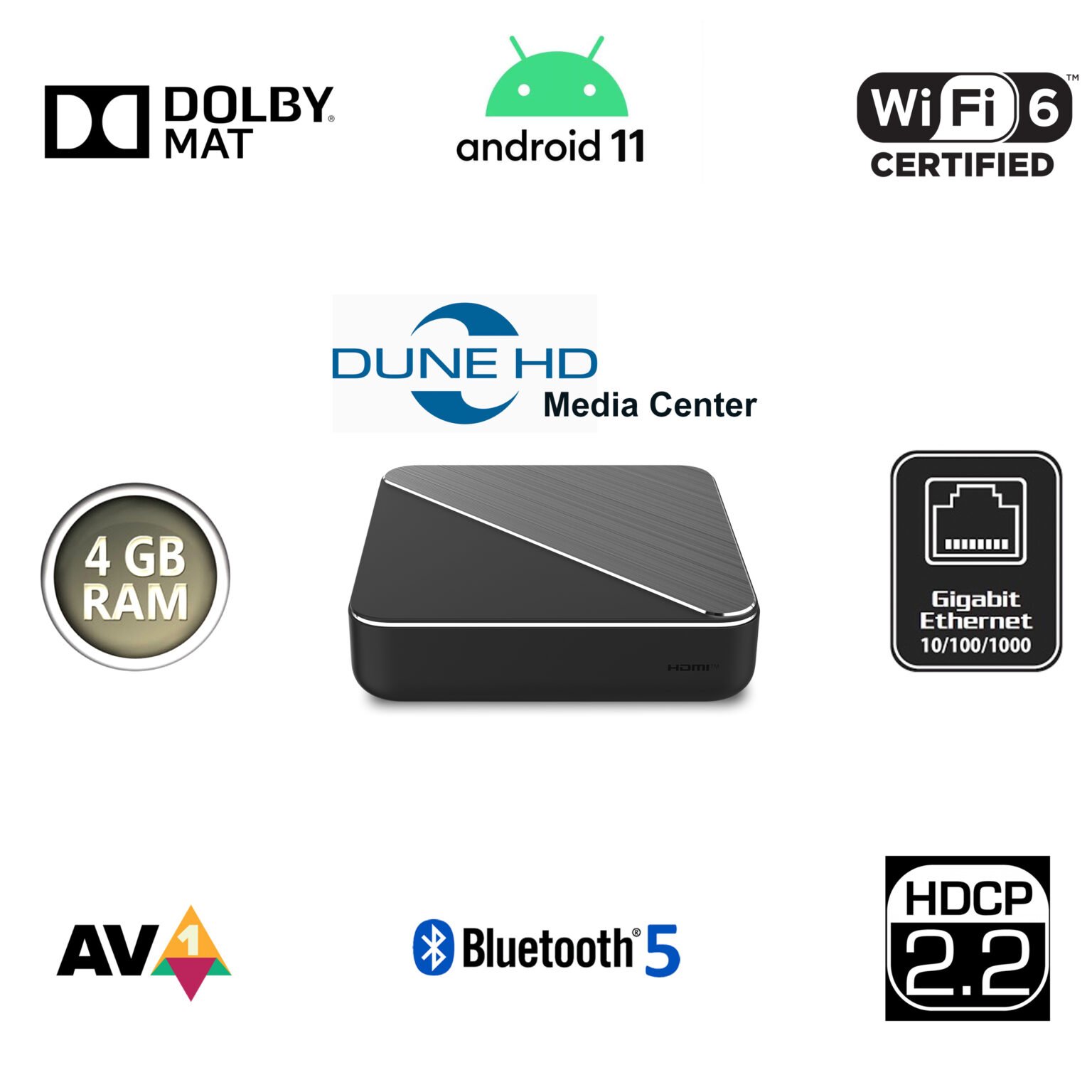 Dune HD Homatics Box R 4K Plus Android TV Box with Certified Netflix ...